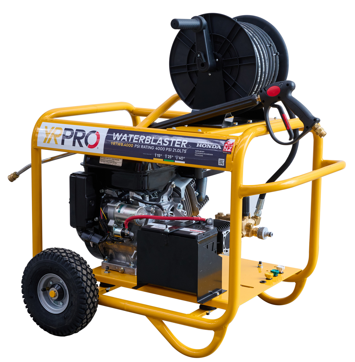 Petrol Powered 3700 psi Electric Start Water blaster | YRCO