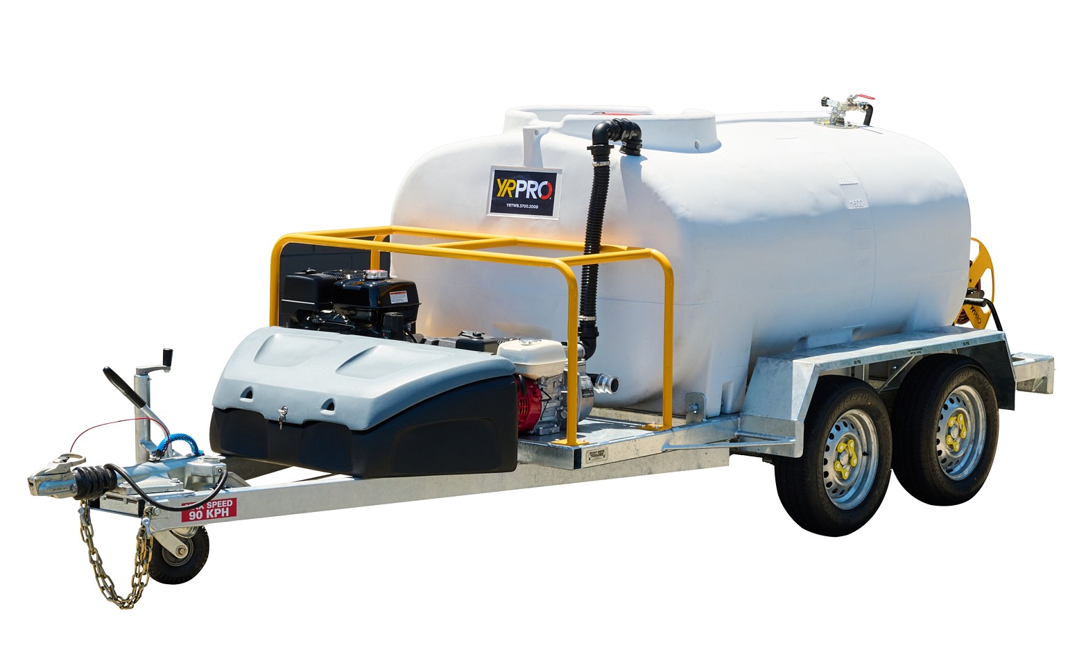 Trailerised Petrol Powered YR PRO Water Blaster 3700 psi 2000 Litre ...